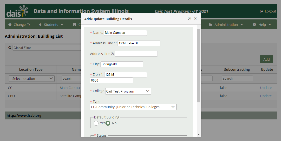 Administration – DAISI 2.0 User Guide