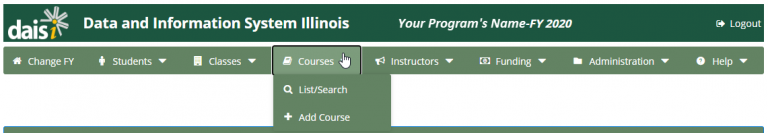 Courses – DAISI 2.0 User Guide
